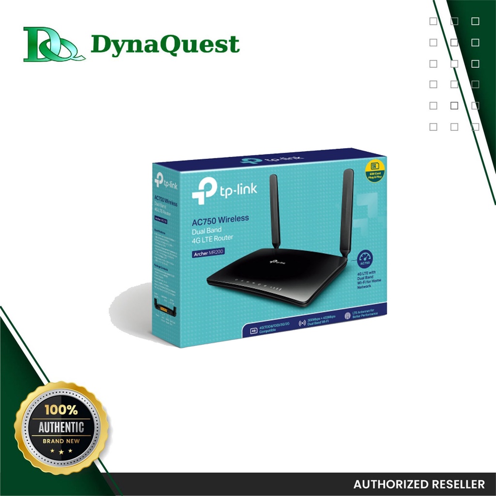 TP-Link Archer Mr200 Ac750 Wireless Dual Band 4g Lte Router | Shopee ...