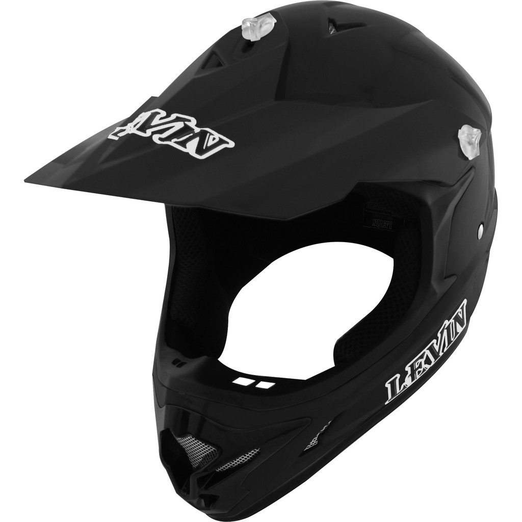 LEVIN Motocross J2002 Plain Helmet (Black) | Shopee Philippines