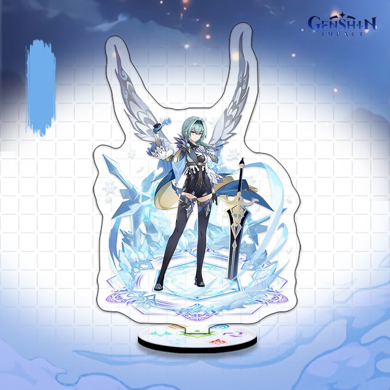 Genshin impact figure Kinich Navia Mualani Acrylic stand Furina stand ...