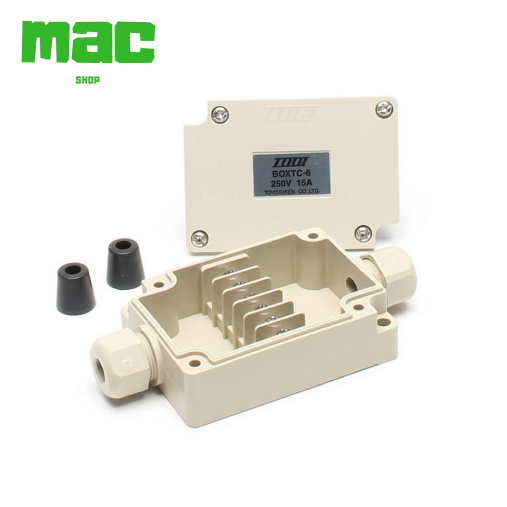 Togi Toyogiken BOXTC-6 Box Terminal with Spring IP65 250VAC/DC 15A ...