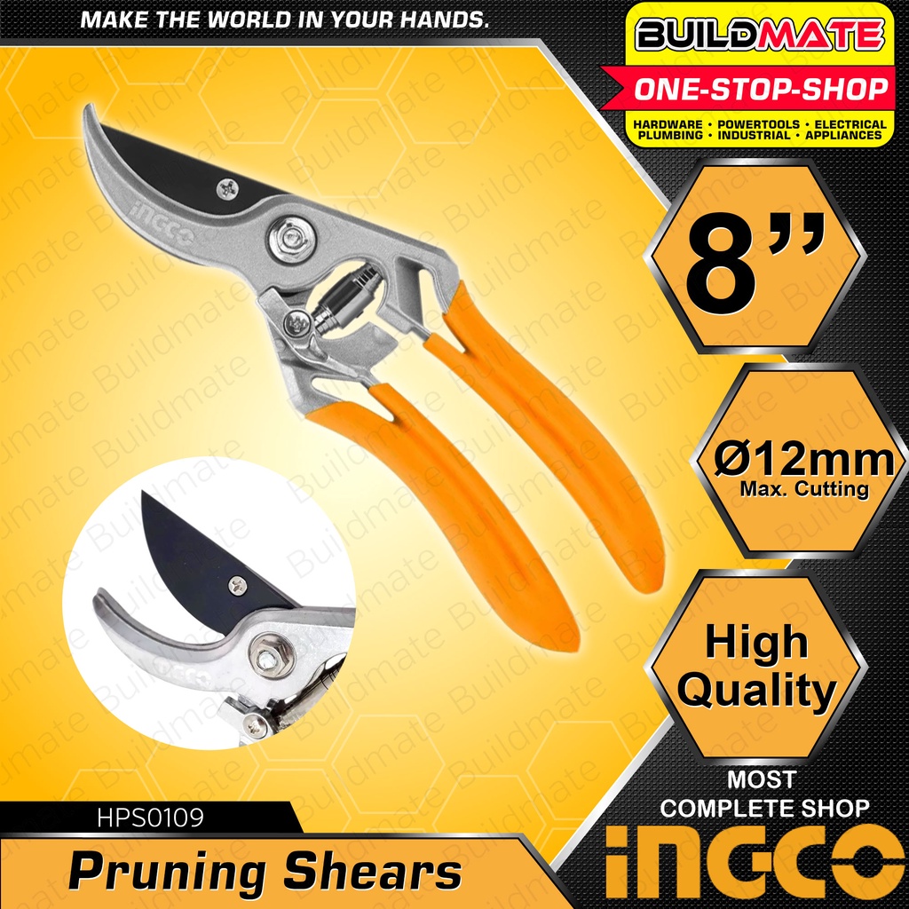 INGCO Pruning Shears 8" 200mm Aluminum HPS0109 •BUILDMATE• IHT | Shopee ...