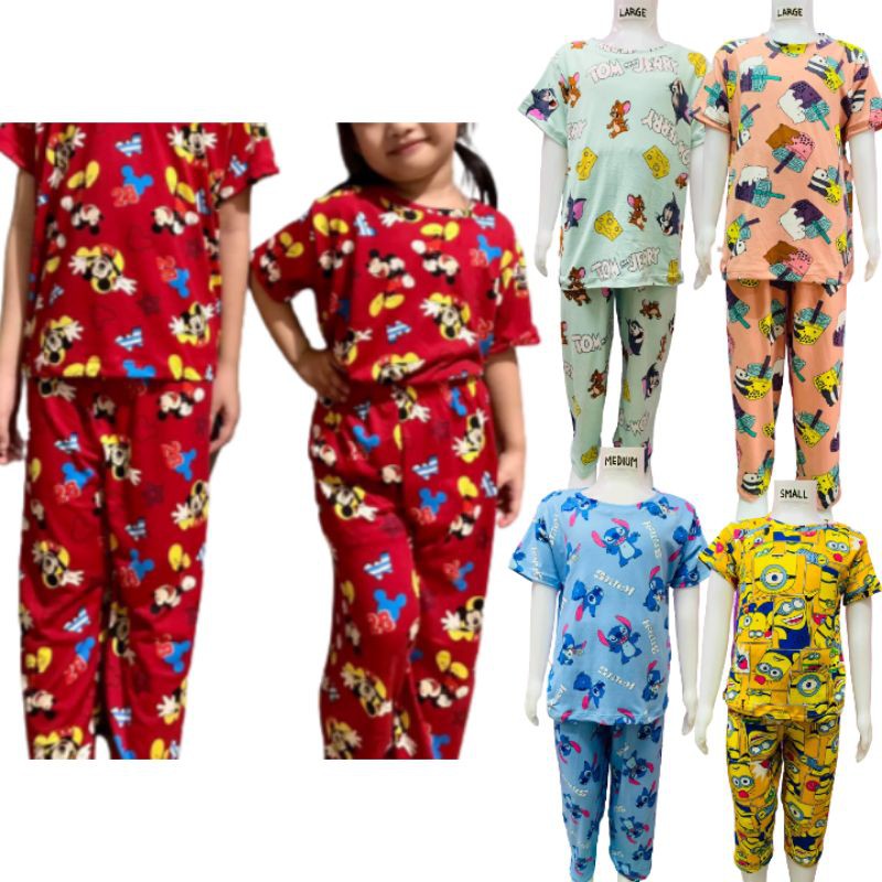 Bagets / Kids Pajama Terno Character Print | 1-12 y/o - S/M/L/XL ...