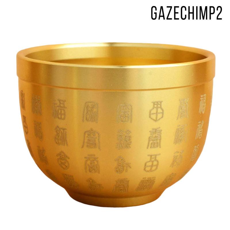 [Gazechimp2] Brass Fengshui Bowl Feng Shui Bai Fu Folk Money Golden for ...