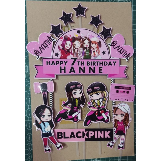 Blackpink Cake TOPPER LISA JISOO JENNIE ROSE FOR BIRTHDAY | Shopee ...