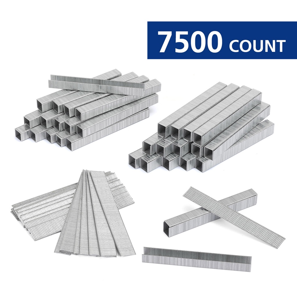 WORKPRO 7500pcs Heavy Duty Air Staples Bullets Wire T50 And Brad Nails ...