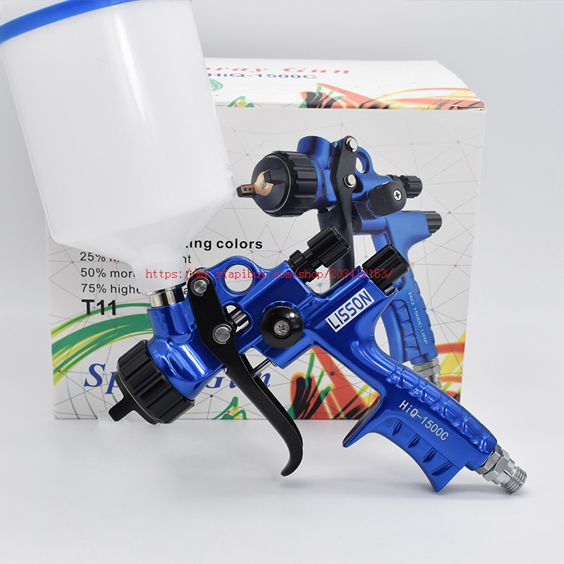 2021 New Blue Limited Edition LVLP Spray Gun Paint Gun 1.3mm nozzle ...