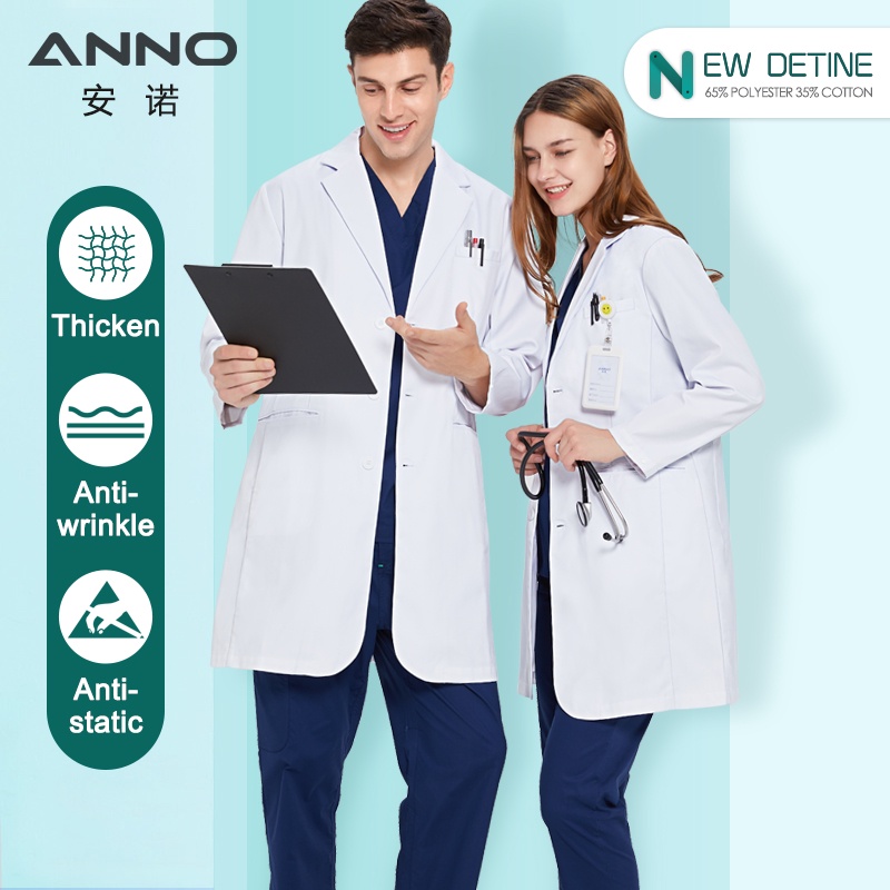 ANNO Anti-Static Lab Uniforms Calvary Twill Fabric Work Out Wear ...