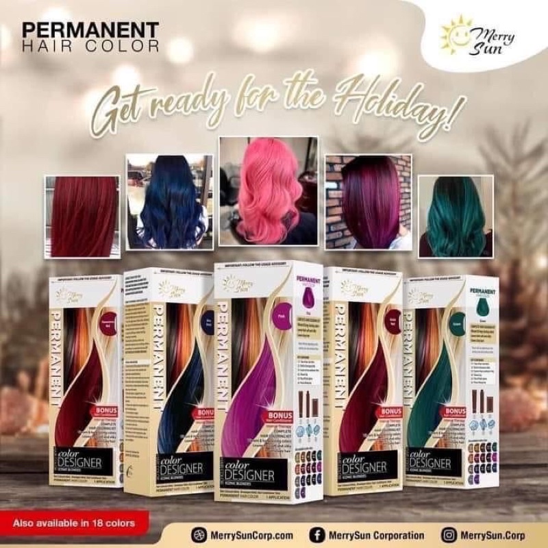 merry sun permanent hair color | Shopee Philippines