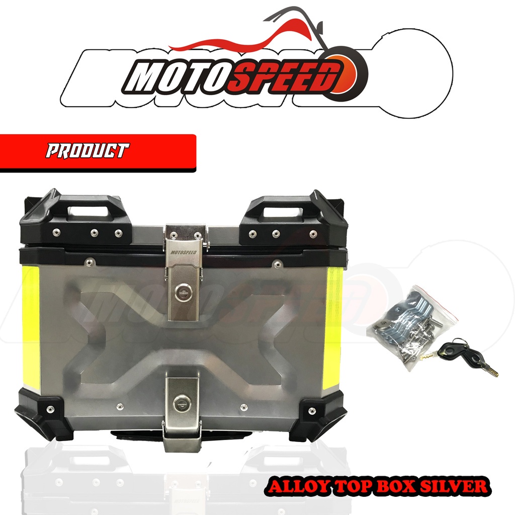 Universal COD Original Pure Alloy Top Box 45L With BASEPLATE For YAMAHA ...