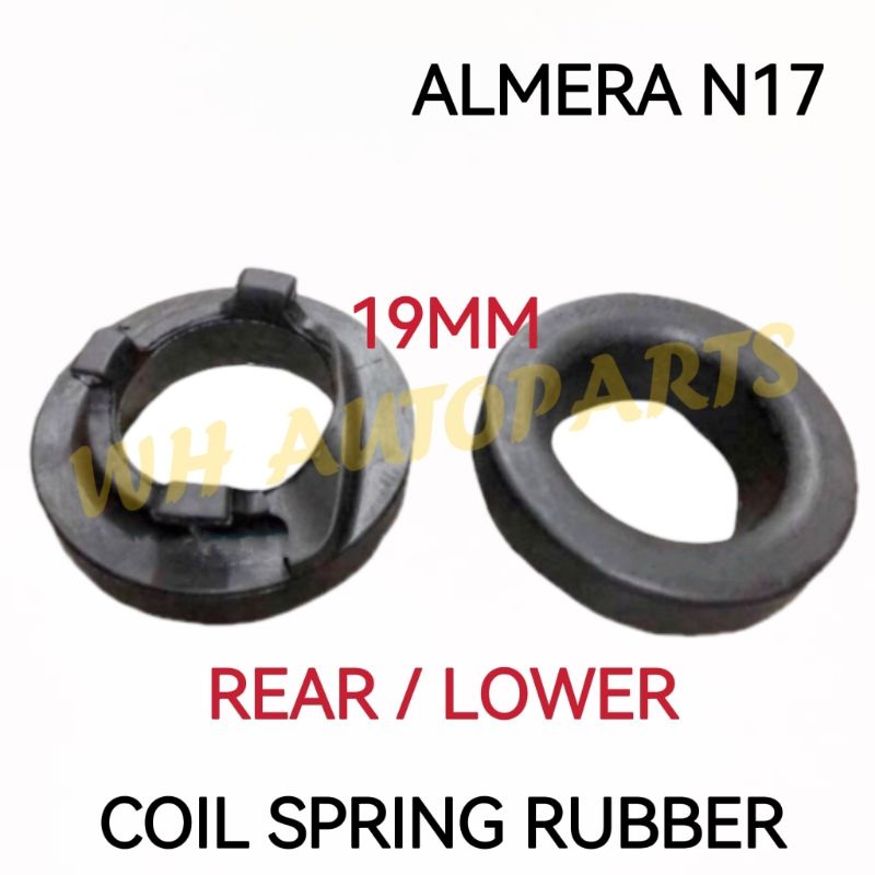 OEM NISSAN ALMERA N17 REAR COIL SPRING RUBBER UPPER THICKNESS 19MM ...