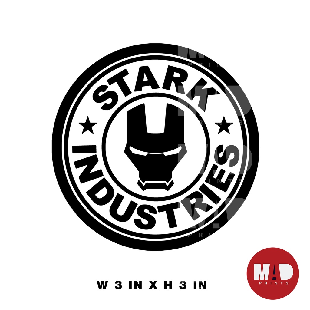 Stark Industries Logo Sticker Vinyl Decal | Shopee Philippines