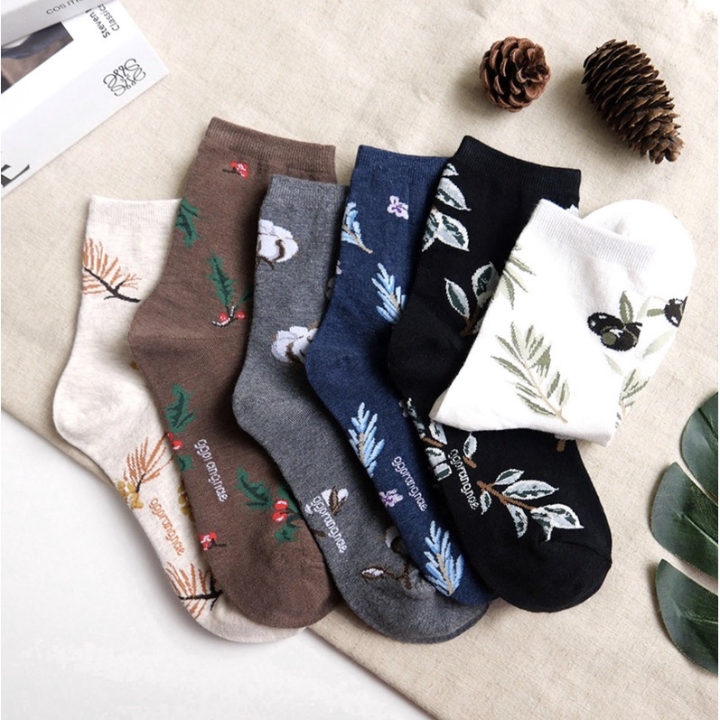 Korean Socks - Leaf - Iconic Socks | Shopee Philippines