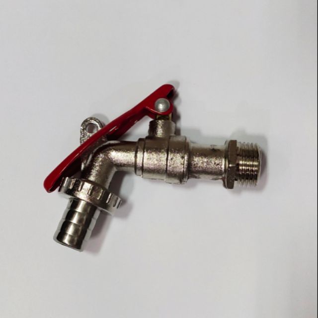 Faucet with lock silver hose bib 1/2 padlock faucet anti-theft | Shopee ...