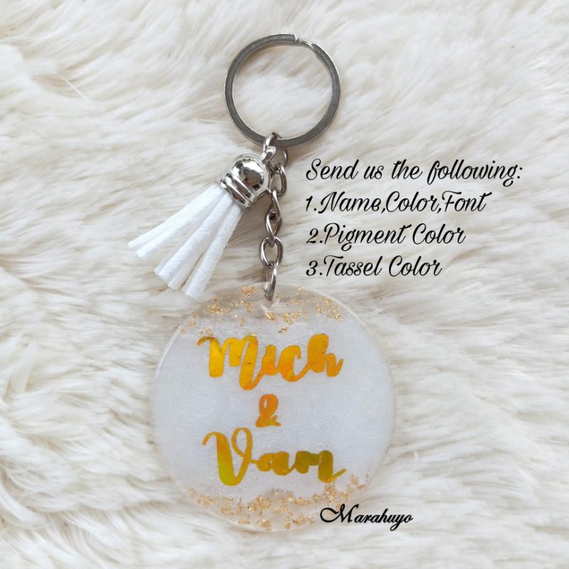 Hermoso: Customized/Personalized Acrylic Keychain with Tassel | Shopee ...