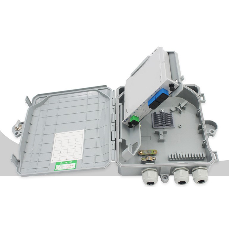 FTTH Optical Splitter Fiber Splitter Box 1 to 8 Box Optical Splitter 8 ...