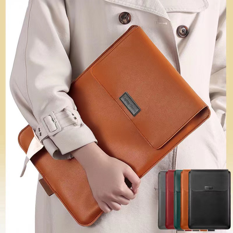 4 in 1 set Laptop stand bag PU Laptop bag with stand function ...