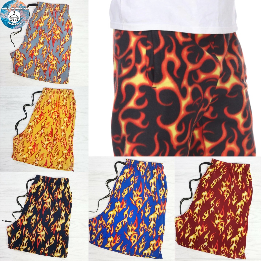 Solid Flames Taslan Shorts (Trasher Inpired) - 2 Side Pockets - Unisex ... Solid Flames Taslan Shorts (Trasher Inpired) - 2 Side Pockets - Unisex ...