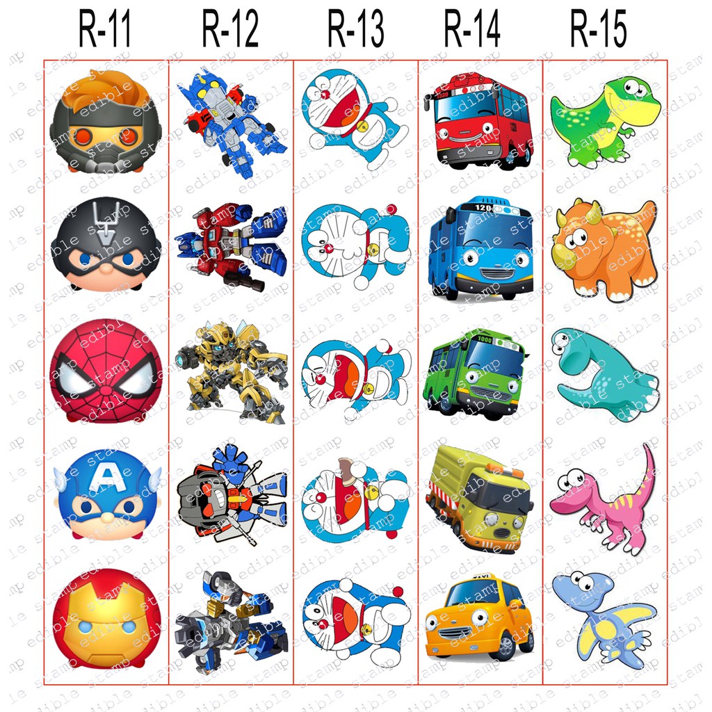 Edible Rice Sticker Rice Paper Sticker Bento Sticker Edible Rice ...