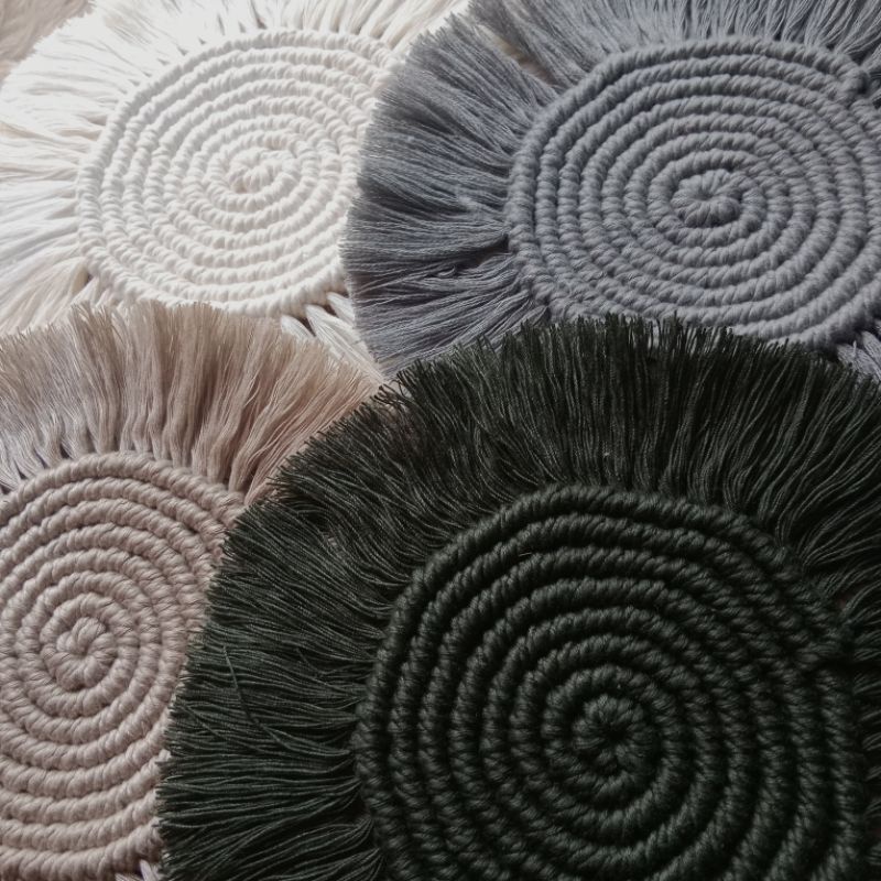 Macrame Coffee Coasters | Shopee Philippines