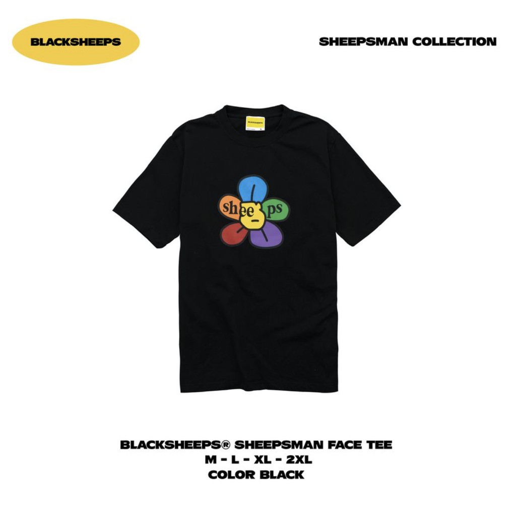 Sheepsman FACE T-shirt - Black (Genuine 5THEWAY) | Shopee Philippines
