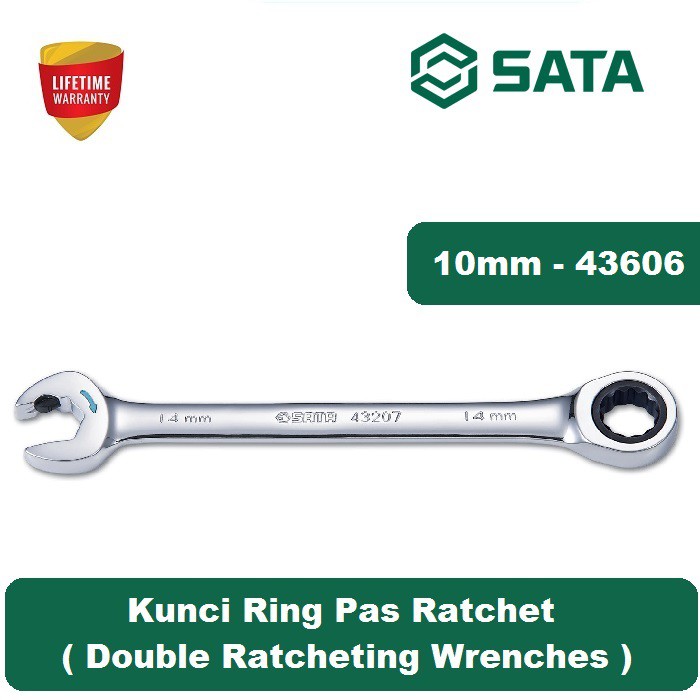 Sata Tools Ratchet Wrench 10mm | Shopee Philippines