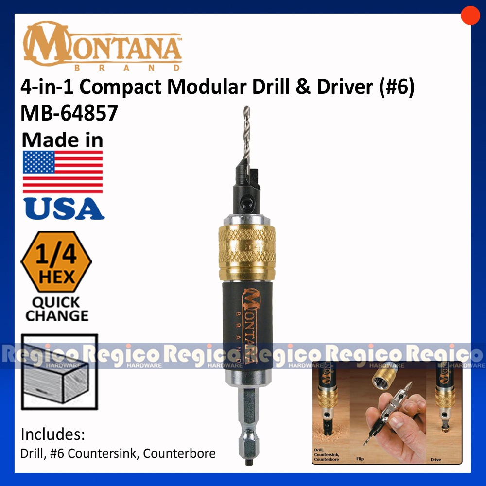 Montana 4 in 1 Drill Driver Compact Modular Drill and Driver Regico ...