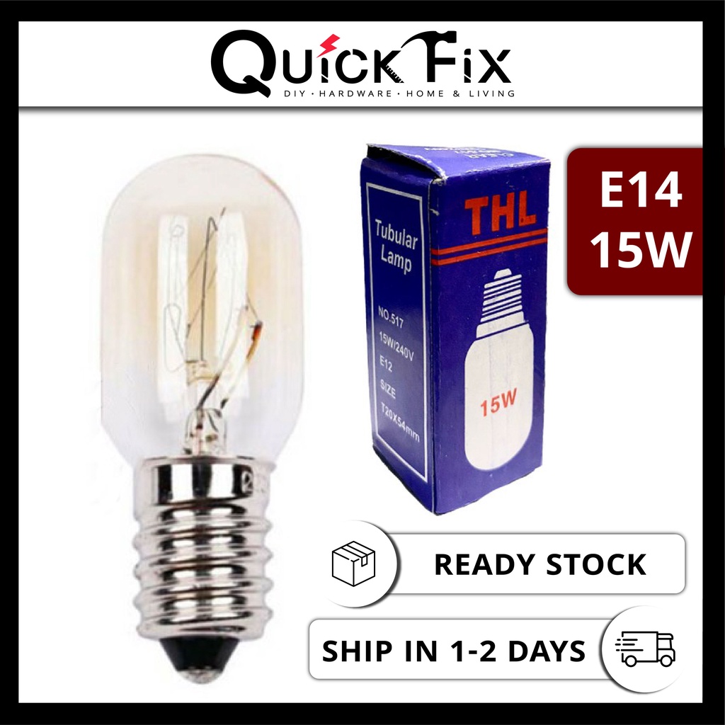 QuickFix THL Mentol Lampu Garam E14 15W Tubular Lamp Salt Lamp Bulb ...