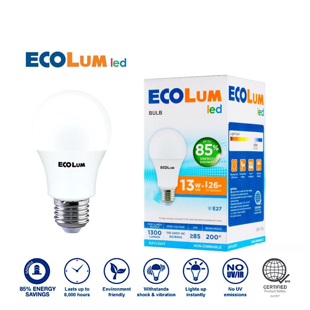 3, 5, 7, 9, 11, 13, 15, 17, 19 watts Daylight Firefly Ecolum Light ...