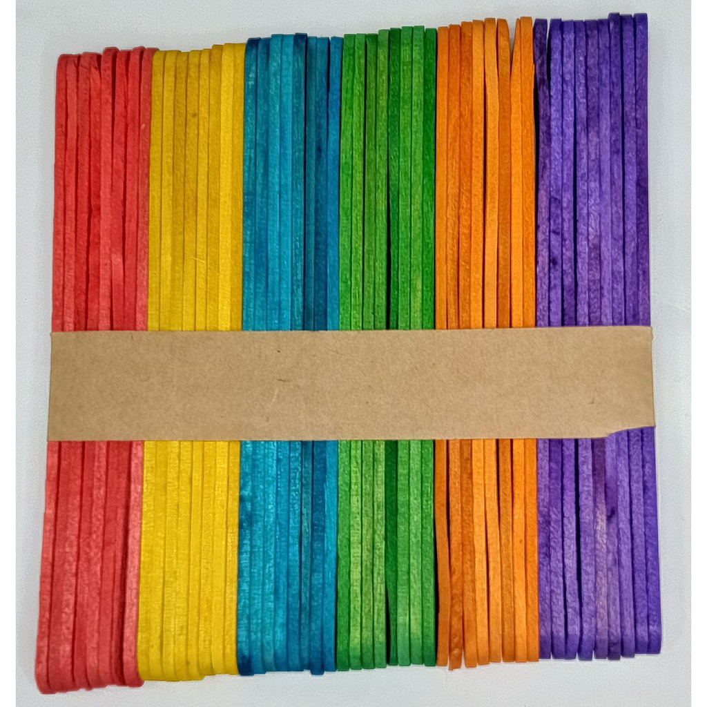 Popsicle Stick (50 Pieces per Pack) - Colored, Plain | Shopee Philippines