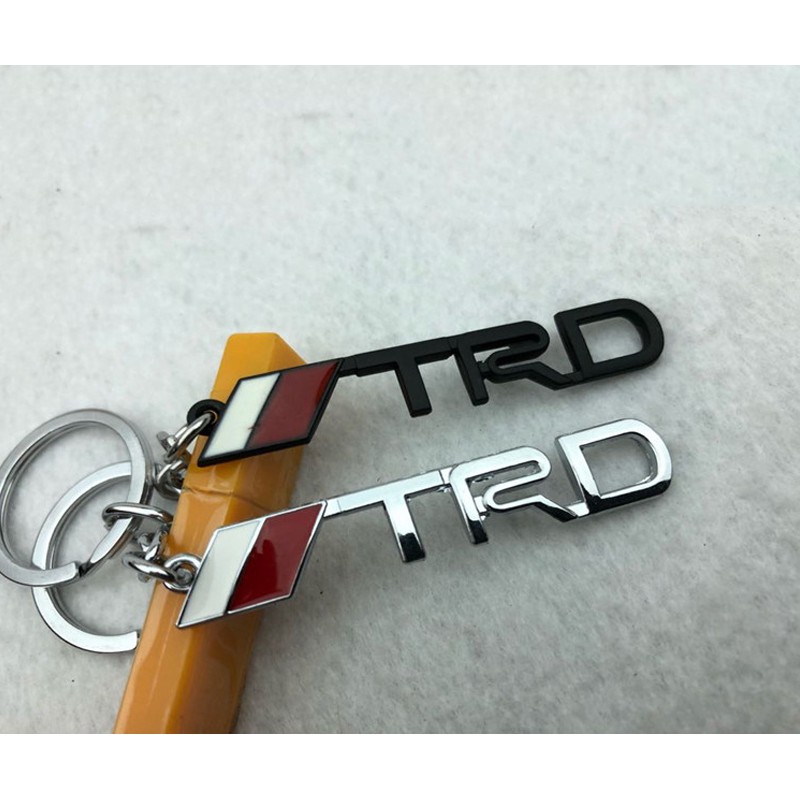 Metal TRD Logo Car Key Chain Ring For Toyota Camry Corolla | Shopee ...