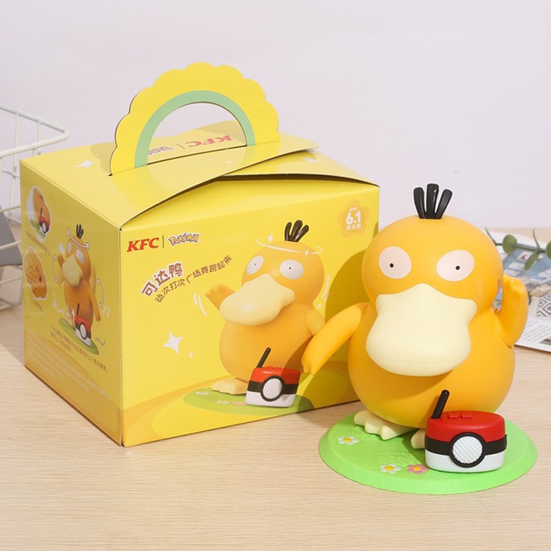 2022 Pokemon Pikachu Duck Anime Character Dancing KFC Psyduck Music Box ...