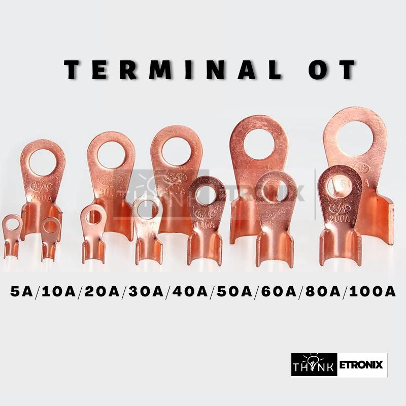 Copper Terminal OT Series connector wire connector Copper Nose ring Solar lifepo4 5A - 500A ...
