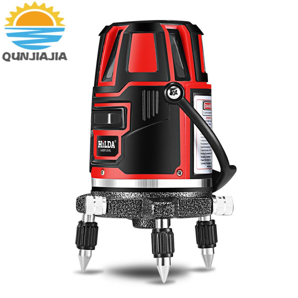 5 Line Red Beam Infrared Laser Level Meter Self-leveling Level ...