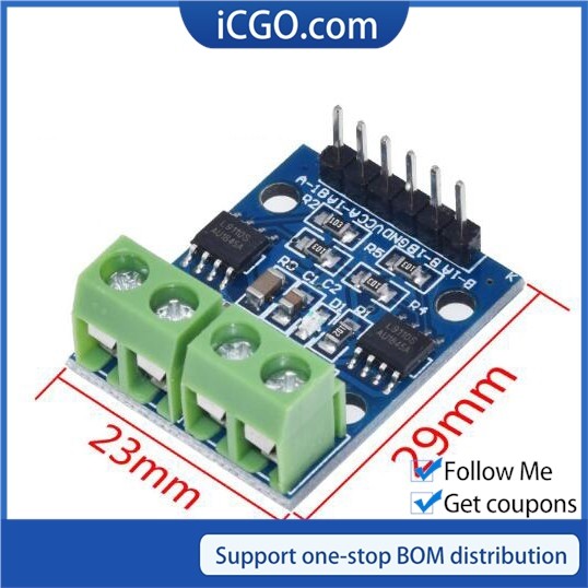 DC Stepper Motor-Driver Board H-bridge Stepper Motor Dual DC motor ...