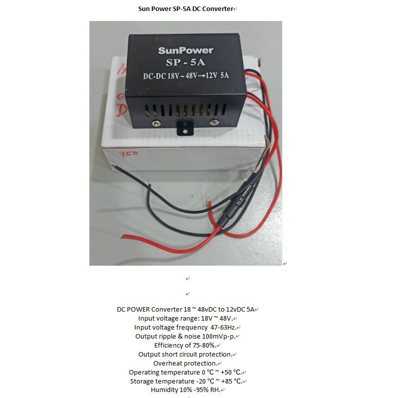 Sun Power SP-5A DC Converter | Shopee Philippines