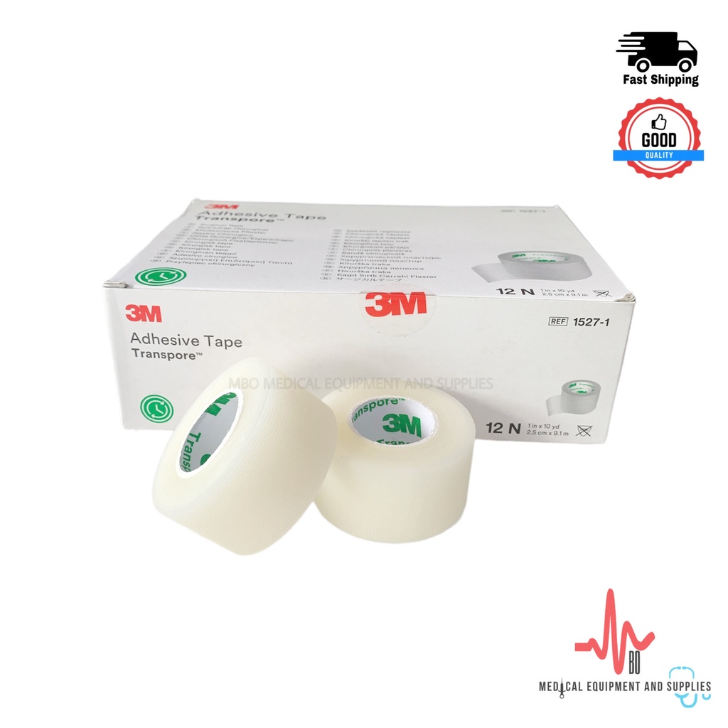 3M Transpore Tape - 1inch (12rolls/box) | Shopee Philippines