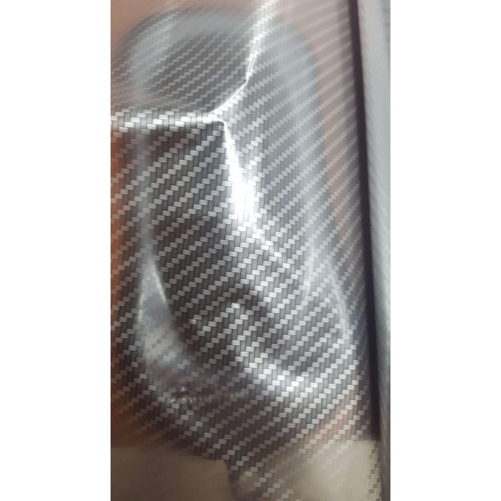 Hydrographic / Carbon Film - Silver Fiber Twill LCF077B (1meter x 0 ...