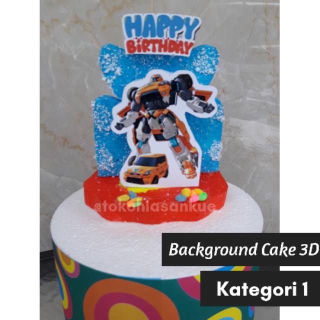 3d1 - Bumble Bee Transformer Cake Background Cake Topper Cake ...