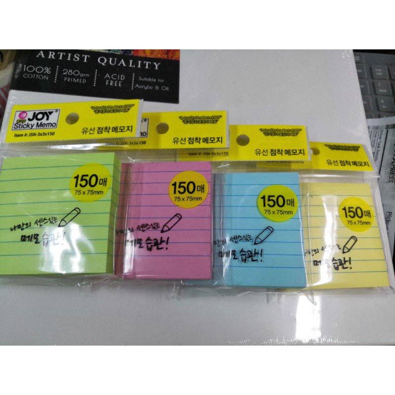 Joy Sticky notes with line 3x3 inch | Shopee Philippines