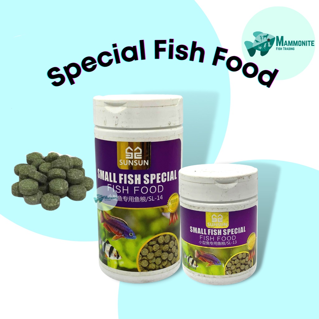 Sunsun Special Fish Food Tablets SL-13 SL-14 | Shopee Philippines