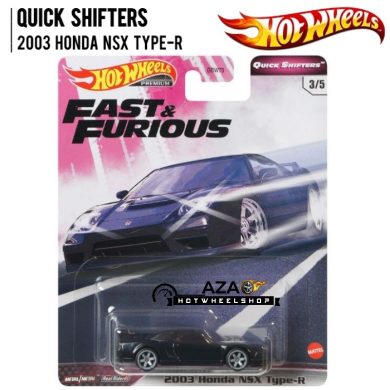 Hotwheels Quick Shifters 2003 Honda NSX type-R Fast and Furious FNF ...