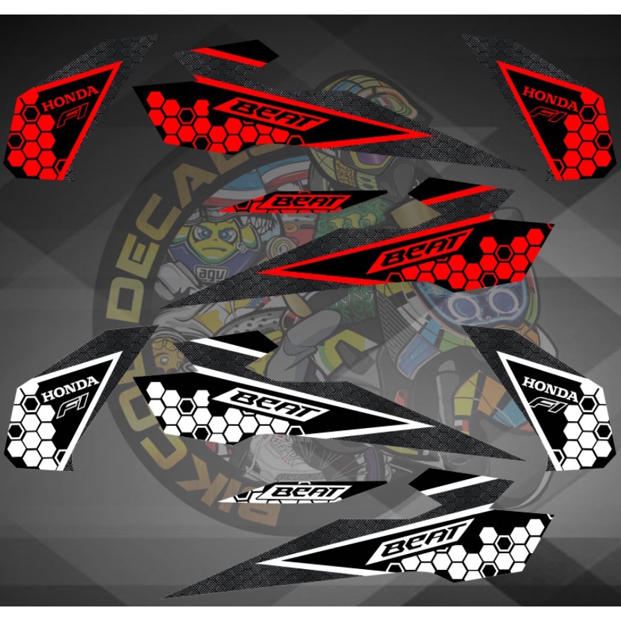 HONDA BEAT STOCK DECALS A4 BIKCOL DECALS | Shopee Philippines
