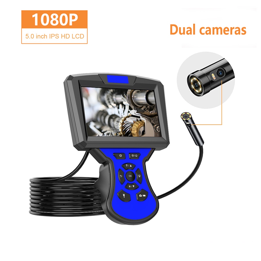 Industrial Endoscope Inspection Camera with 5 Inch HD IPS Display ...