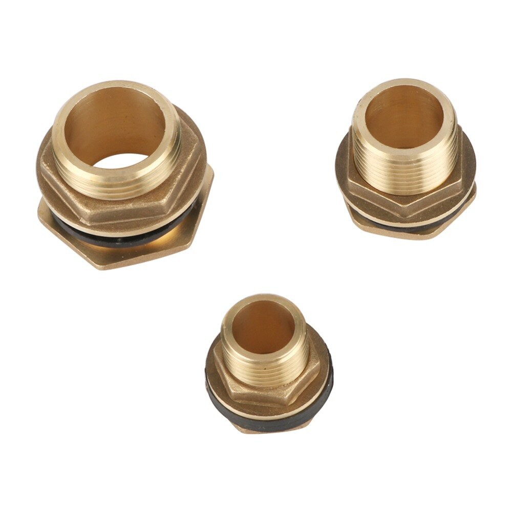 1 Pc Fish Tank Adapter 1/2" 3/4" 1" Male Thread Brass Connector Pipe ...