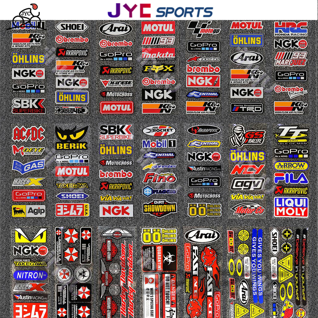 Reflective Motorcycle Side Strip Bike Helmet Sticker Car Vinyl Decal ...