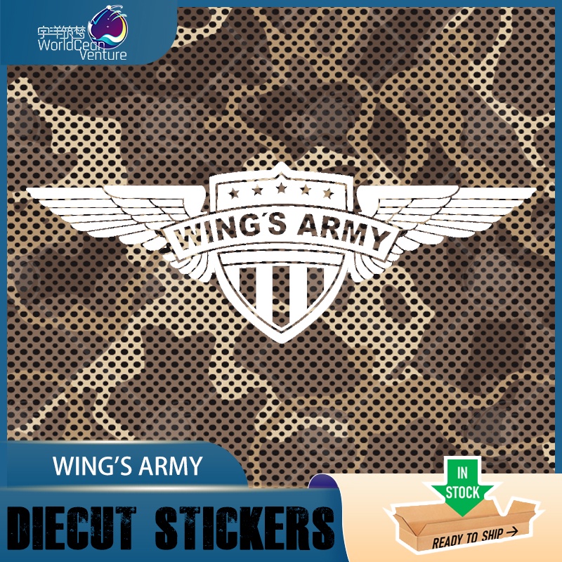 Die-cut Sticker/Car Sticker Vinyl Decals Wing's Army | Shopee Philippines