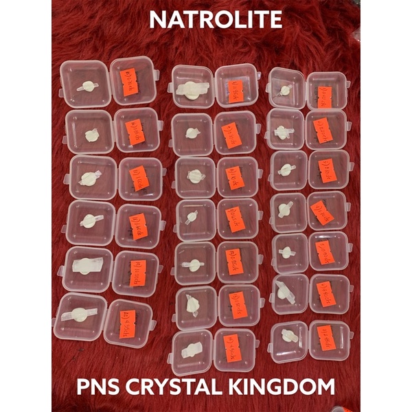 Raw Natrolite Cluster in Case Synergy 12 Crystal | Shopee Philippines