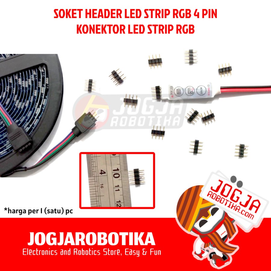 4 PIN RGB LED STRIP CONNECTION CONNECTOR HEADER SOCKET | Shopee Philippines