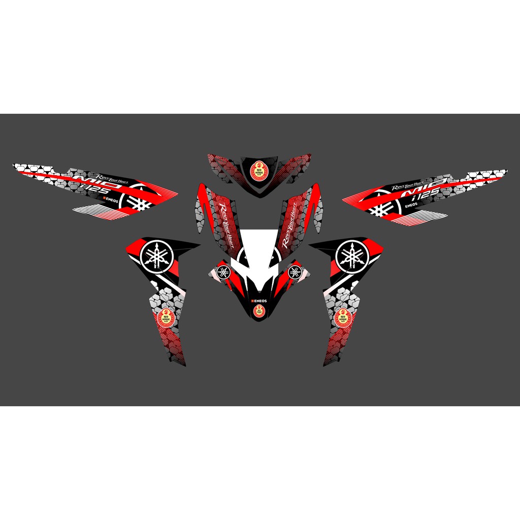 MIO SOUL 125 DECALS LAMINATED | Shopee Philippines