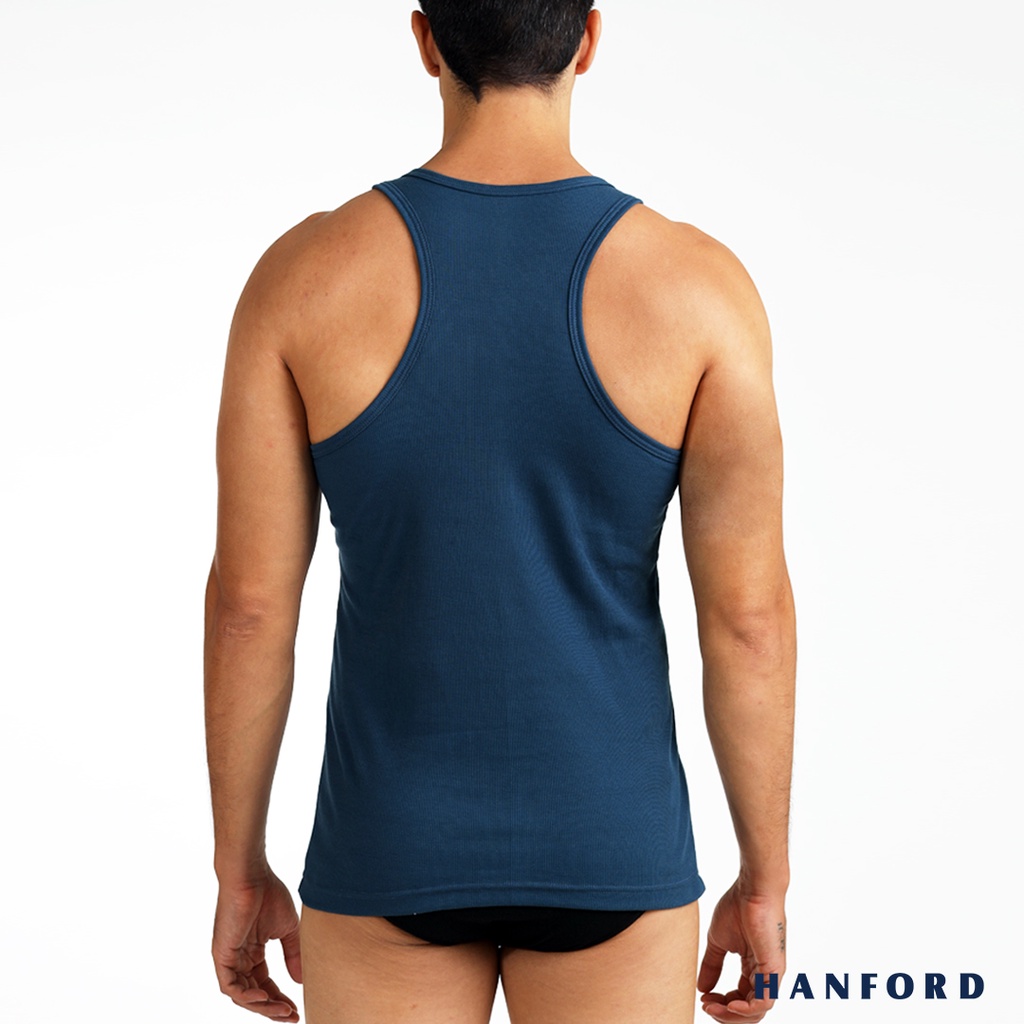 Hanford Men Racerback / Muscle Rib Tank Hunter - Assorted (Single Pack ...
